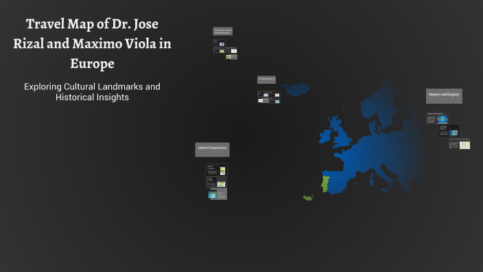 Travel Map of Dr. Jose Rizal and Maximo Viola in Europe by Ariel ...
