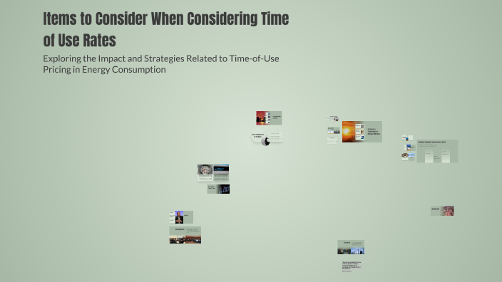 Items to Consider When Considering Time of Use Rates by David Jimenez ...