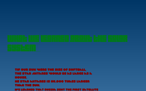 solar system by Aden Sharp on Prezi