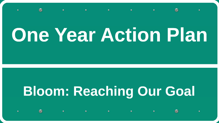 One Year Action Plan by Melindia Fenner on Prezi