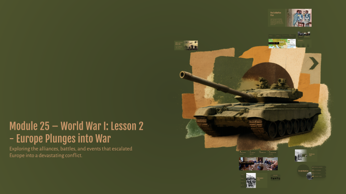Module 25 – World War I: Lesson 2 - Europe Plunges into War by jouri ...