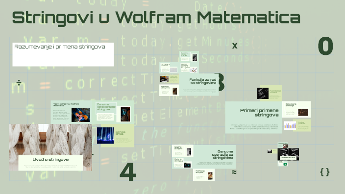 Stringovi u Wolfram Matematica by Ana Mitic on Prezi