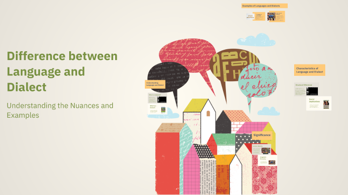 Difference between Language and Dialect by Умида Акбарова on Prezi