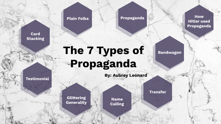 The 7 Types of Propaganda by Aubrey Leonard on Prezi