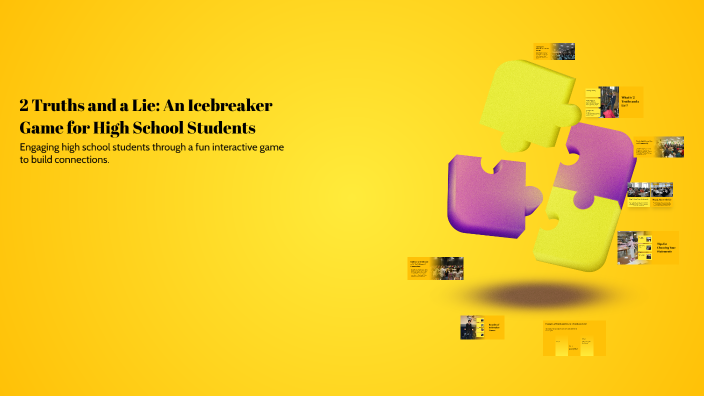 2 Truths and a Lie: An Icebreaker Game for High School Students by Nora ...