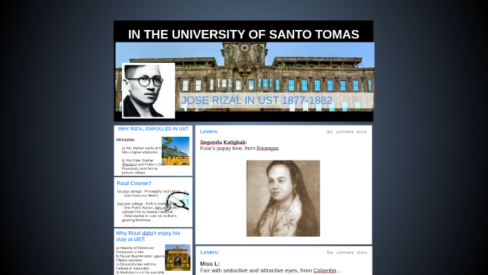 JOSE RIZAL IN UST by Brian Bustamante on Prezi