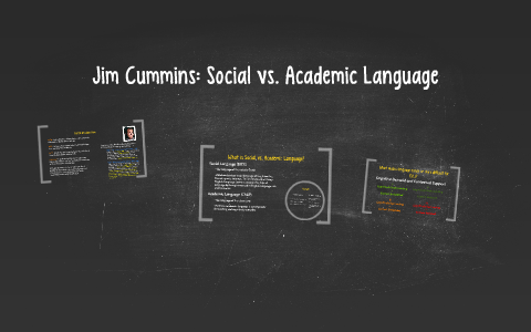 Jim Cummins: Social vs. Academic Language by Garrett Gerard on Prezi