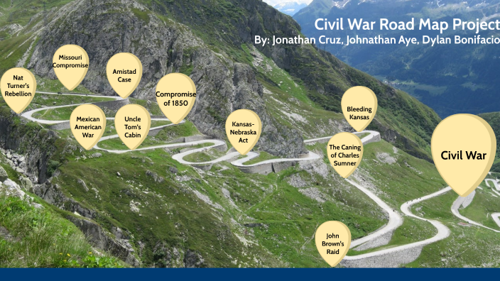 Civil War Road Map Project by Johnathan Aye on Prezi