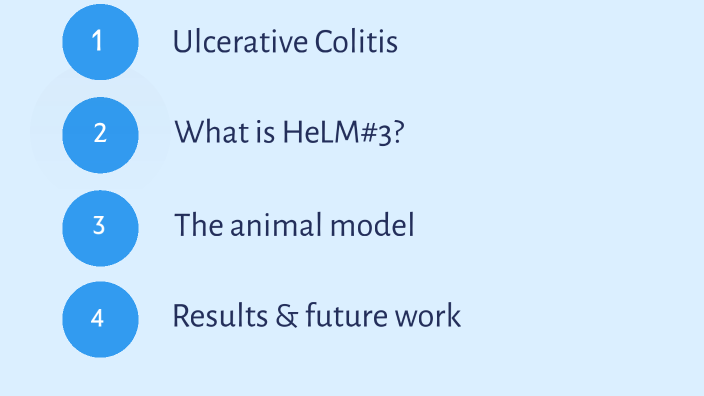 A Pre-Clinical Study on HeLM#3 To Treat Ulcerative Colitis & Prevent ...