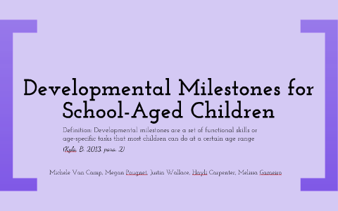 Developmental Milestones for School-aged Children by melissa gameiro on ...