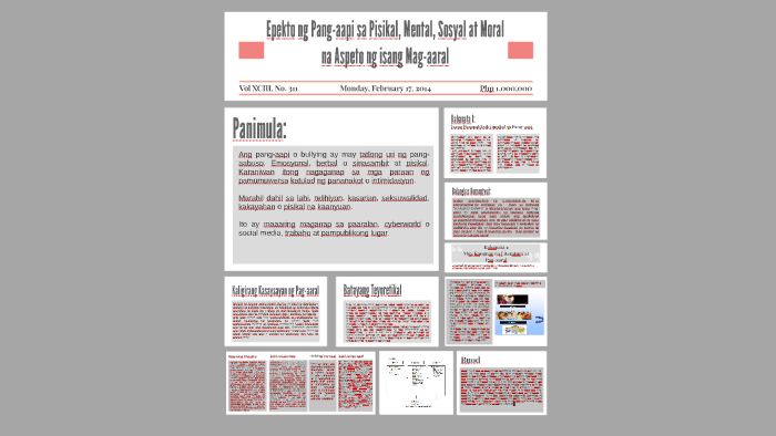 Epekto ng Pang-aapi sa Pisikal, Mental, Sosyal at Moral na A by Milieka ...