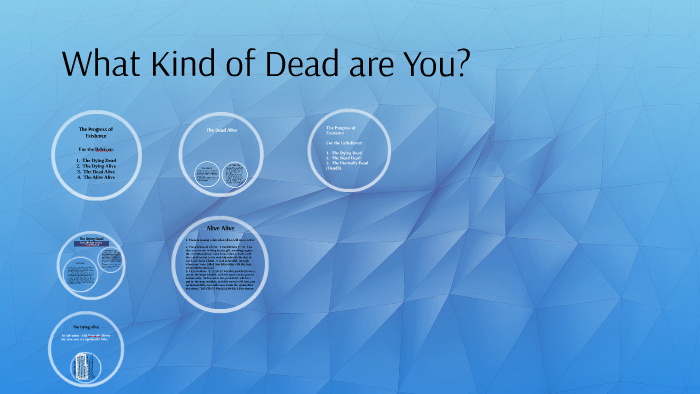 What Kind of Dead are You? by G Parten on Prezi