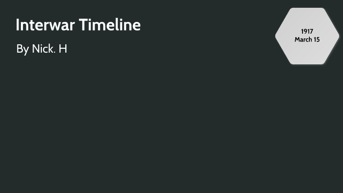 Interwar Timeline by Nick Henby on Prezi