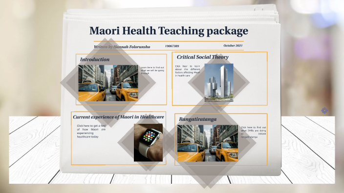 Maori Health teaching package by on Prezi