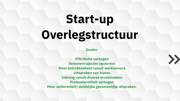 Start-up Overlegstructuur by Elke Bloom on Prezi