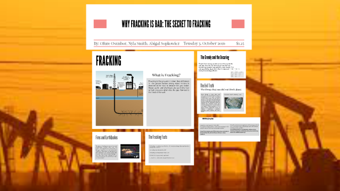 WHY FRACKING IS BAD: by Ofure Osunbor on Prezi