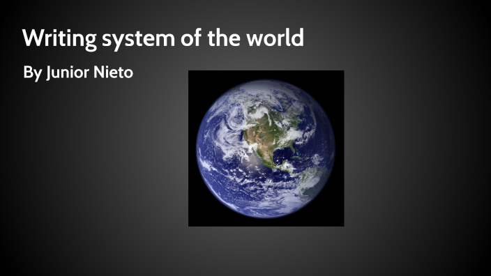 Writing system around the world by on Prezi