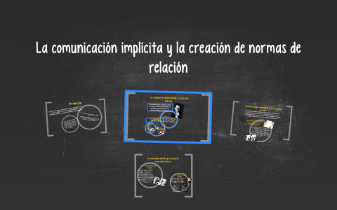 La comunicación implícita y la creación de normas de relació by Lorena ...