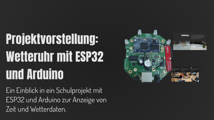 Projektvorstellung: Wetteruhr mit ESP32 und Arduino by Cagatay Caga on ...