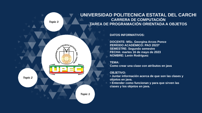 clase con atributos en java by Lenin Rodríguez on Prezi