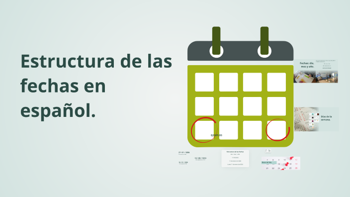 Estructura de las Fechas en Español by Ana Rosa Cazarez Martinez on Prezi