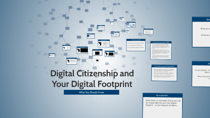 Digital Citizenship and Your Digital Footprint 8th Grade Revised by ...