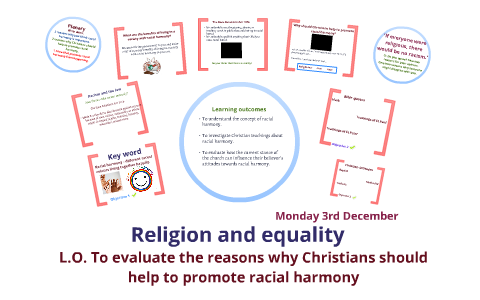 Why Christians should help to promote racial harmony by Miss Koller on ...