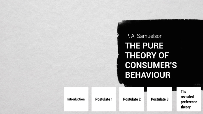 Samuelson revealed preference theory by Eva Hijlkema on Prezi