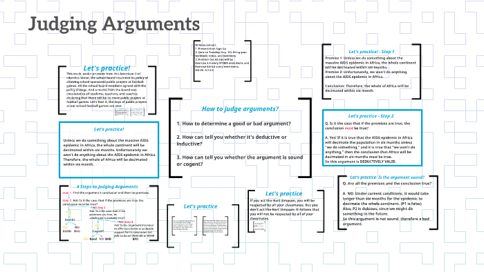 Judging Arguments by on Prezi