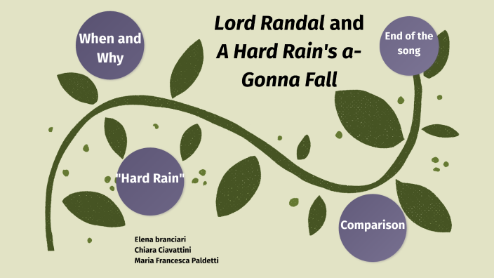 "Lord Randal" and "A Hard Rain's a-Gonna Fall" by elena branciari on Prezi