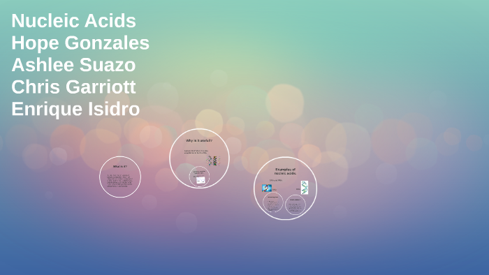 Nucleic Acids by Chris Garriott on Prezi