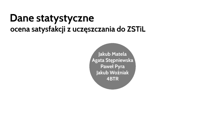 Dane statystyczne - ocena satysfakcji z uczęszczania do ZSTiL 2 by ...