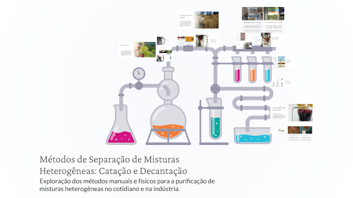 Métodos de Separação de Misturas Heterogêneas: Catação e Decantação by ...
