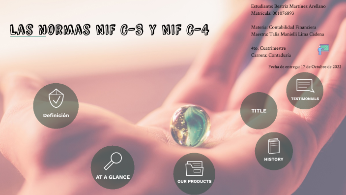 Las normas NIF C-3 y NIF C-4 by Beatriz Arellano on Prezi
