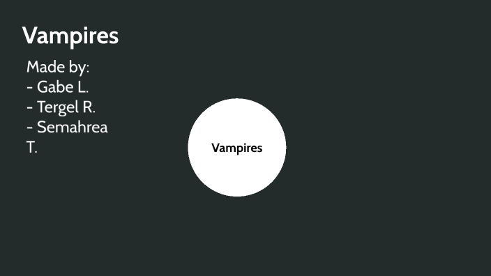 Folklore class-Vampires by Gabriel Langford on Prezi
