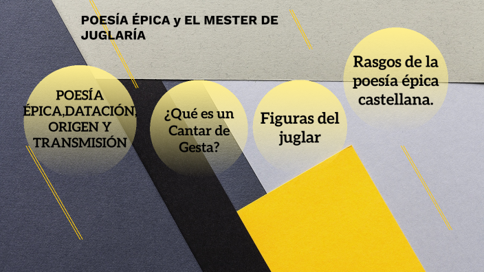 POESÍA ÉPICA y del MESTER DE JUGLARÍA by Alberto Canales Cerón on Prezi