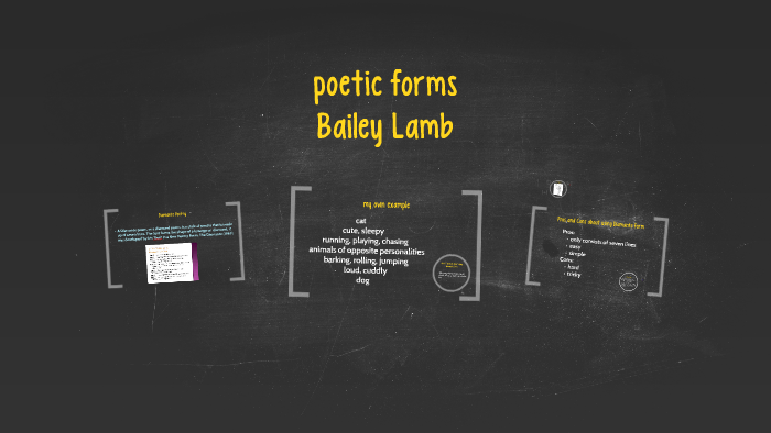 Learning Diamante, Shape, and Paradelle Poetry by bailey lamb on Prezi