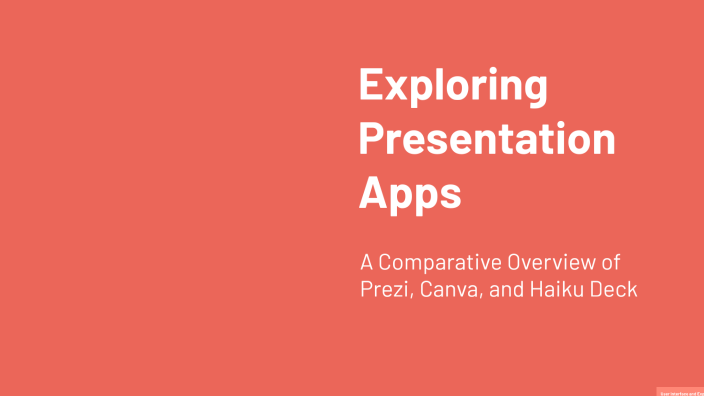 Presentation Apps Overview by Bella Connelly on Prezi