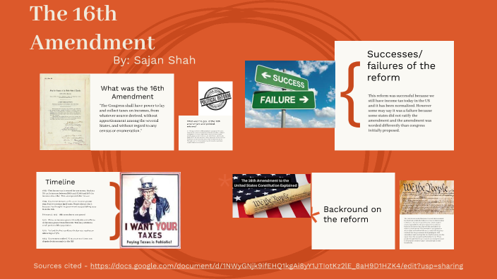Progressive Era Reforms Project - 16th amendment by Sajan Shah on Prezi