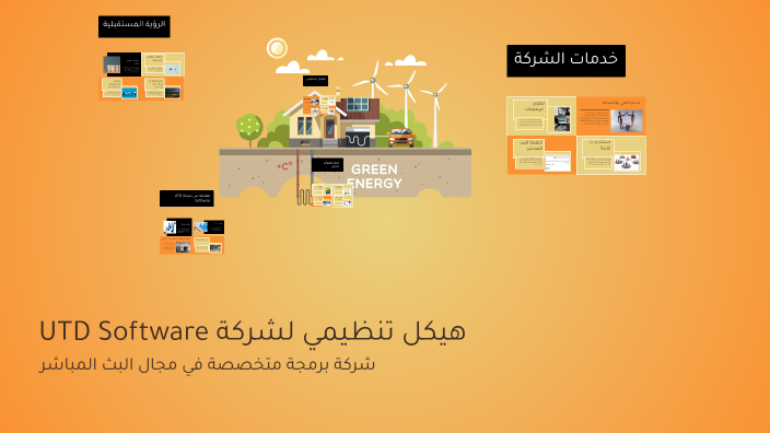 هيكل تنظيمي لشركة UTD Software by احمد سليم on Prezi