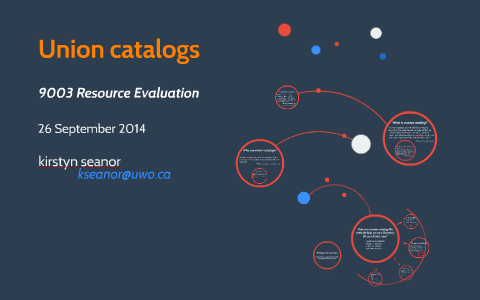 Union catalogs by kirstyn seanor on Prezi