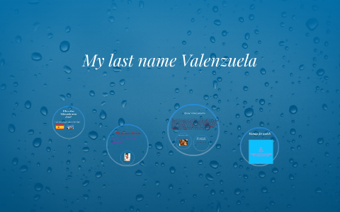 My last name Valenzuela by lesly valenzuela on Prezi