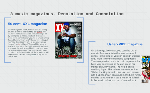 3 music magazines- denotation and connotation by david mcgowan on Prezi