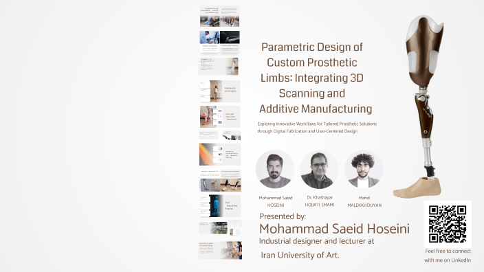 Parametric Design of Custom Prosthetic Limbs: Integrating 3D Scanning and Additive Manufacturing ...