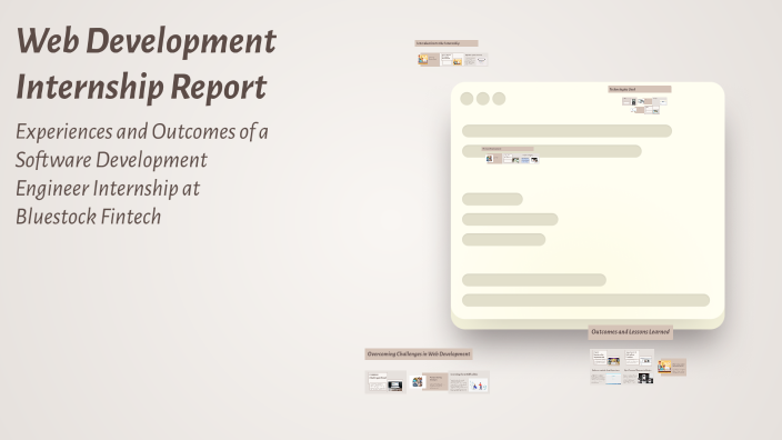 Web Development Internship Report by Pakhi Mehta on Prezi