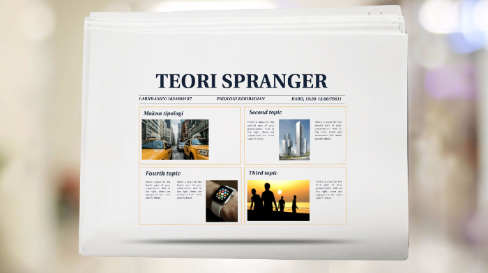 TEORI SPRANGER/ TIPOLOGI BUDAYA by abdan kuro on Prezi