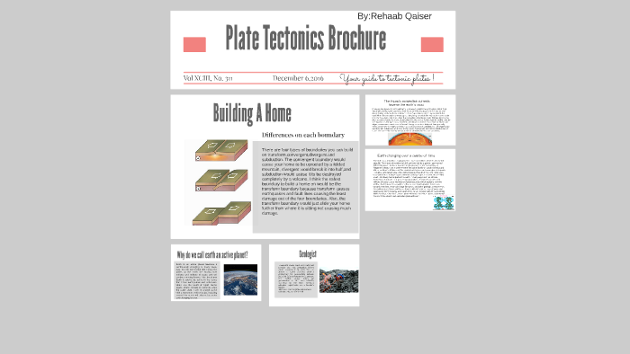 Plate Tectonics Brochure by Rehaab Qaiser on Prezi