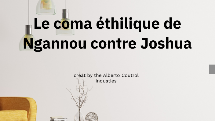 Le coma éthilique de Ngannou contre Joshua by sacha alberto coutrol on ...