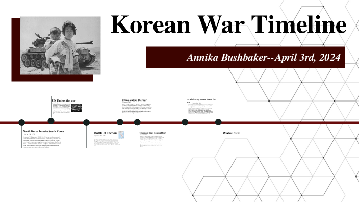 Korean War Timeline by Annika Bushbaker on Prezi
