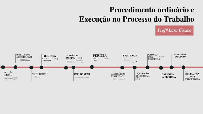 Procedimento ordinário e Execução no Processo do Trabalho by Lara ...